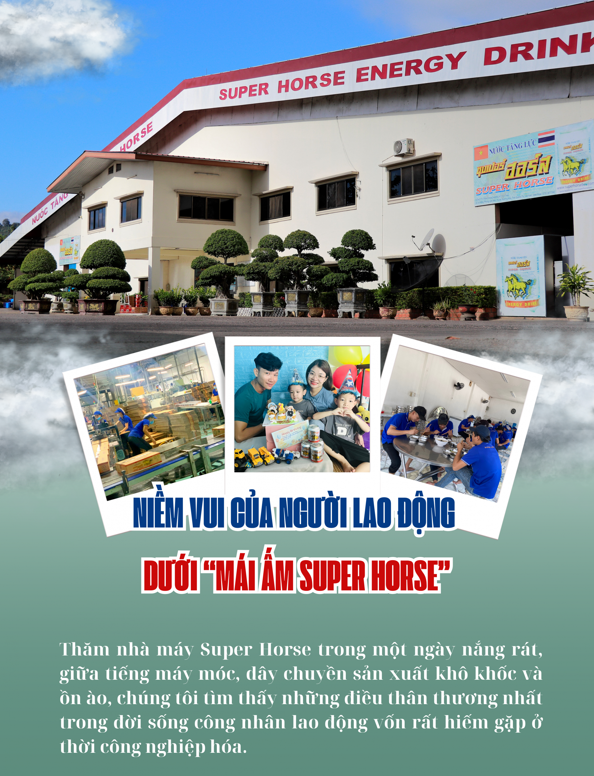 Niềm vui của người lao động dưới "Mái ấm Super Horse"