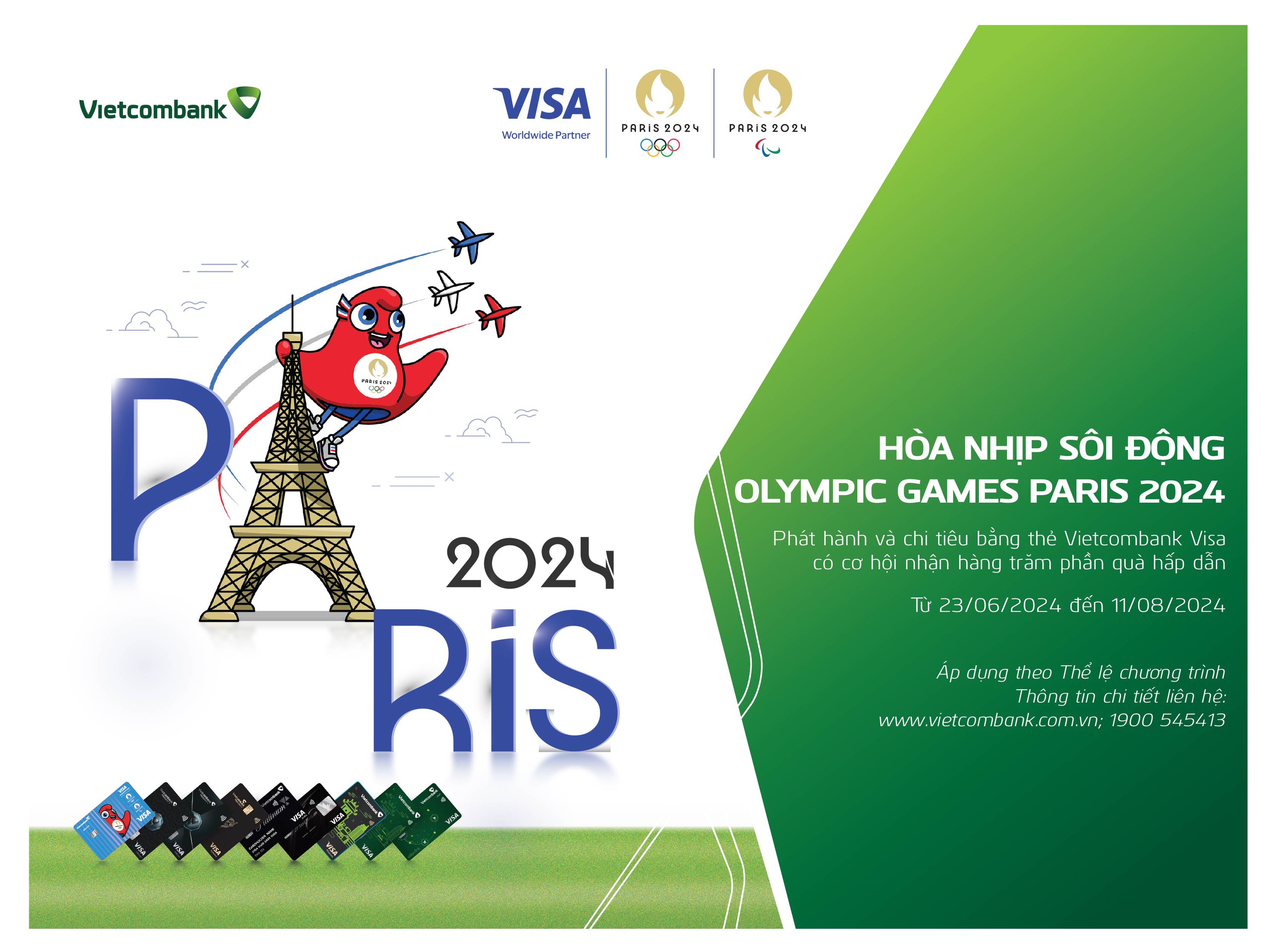 Hòa nhịp Olympic Paris 2024 cùng Vietcombank - Vietnam.vn